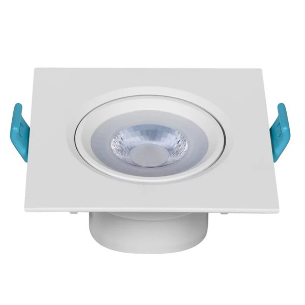 SPOT DE EMBUTIR LED EASY FACE PLANA 34° 3000K 4,5W BIV 9,5X9,5X4,5CM ...