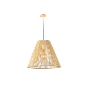 PENDENTE OKA CONE RIPADO Ø60X48CM MADEIRA AMADEIRADO - AVANT 489360008