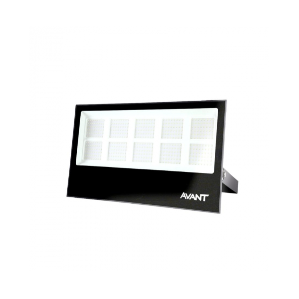 REFLETOR PROJETOR LED SLIM EXTERNO 6500K 500W BIVOLT 36X60X6CM ALUMÍNIO PRETO - AVANT 259901374