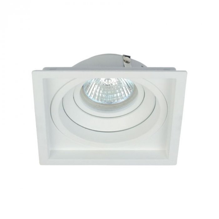 SPOT DE EMBUTIR MICRO BORDA RECUADO AR111 15,5X15,5X5,3CM ALUMÍNIO - INTERLIGHT IL 4730-GZ-BM