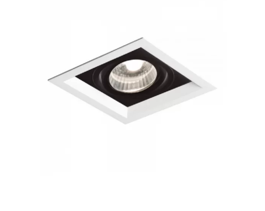 SPOT DE EMBUTIR RECUADO CHANFRADO QUADRADO MINI DICROICA 10,4X10,4X5 ...