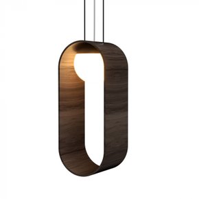 PENDENTE SFERA 50X20X18CM MADEIRA E VIDRO - ACCORD 1466