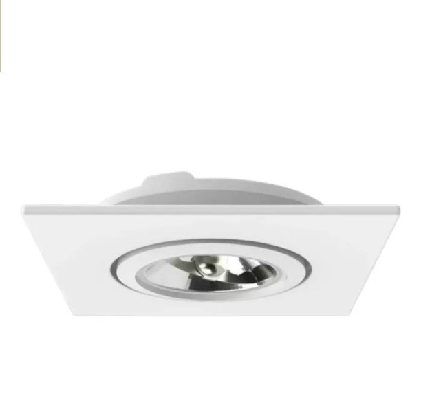 SPOT EMBUTIR FACE PLANA QUADRADO AR70 INTERLIGHT IL 0090