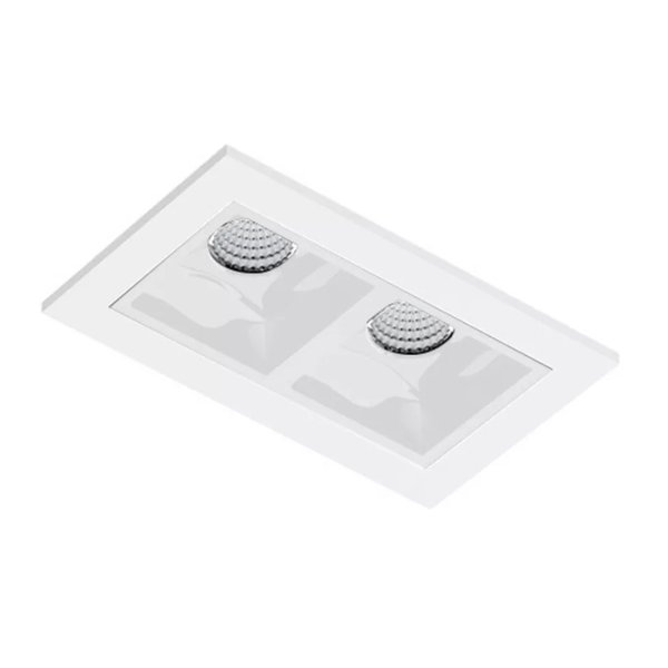 SPOT EMBUTIR PONTUAL PICCO HOME 2 FOCOS C/BORDA 48° 5W 4000K INTERLIGHT IL 4892-MA-N