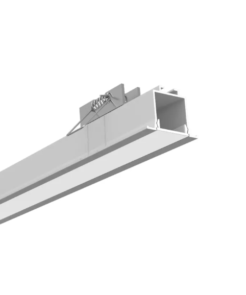 Perfil de Embutir Fit 25 Linear 200x4cm Alumínio e Acrílico - Newline ...