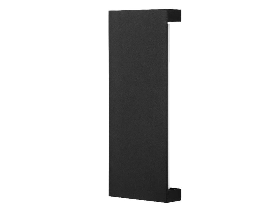 ARANDELA DE PAREDE LED WEZAR 3000K 7W BIVOLT 20X8CM ALUMÍNIO PRETO ...