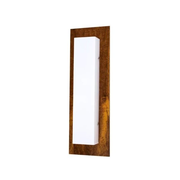 ARANDELA DE PAREDE CLEAN RETANGULAR 60X20X8,5CM MADEIRA E ACRILICO ...