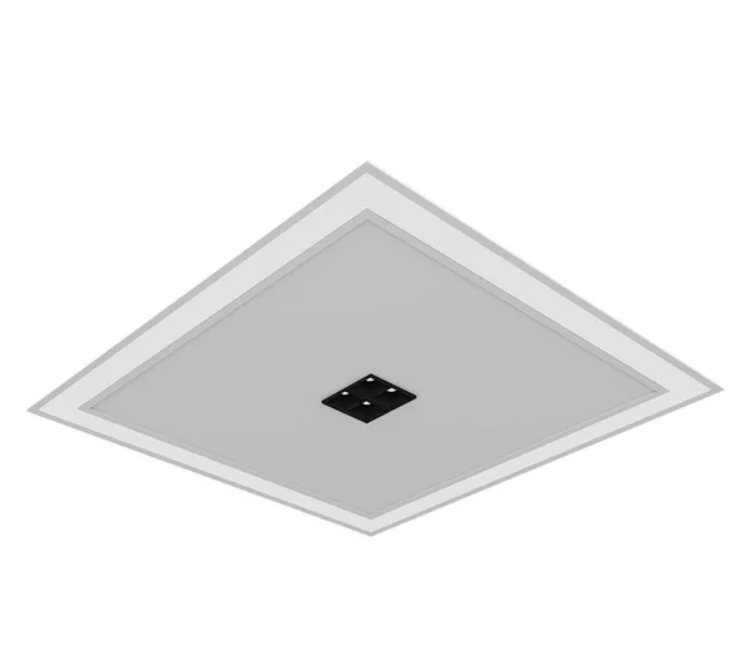 EMBUTIDO LED FIT EDGE 33,6W COM 4 FOCOS 10° 4W 3000K 420X420X45MM ...